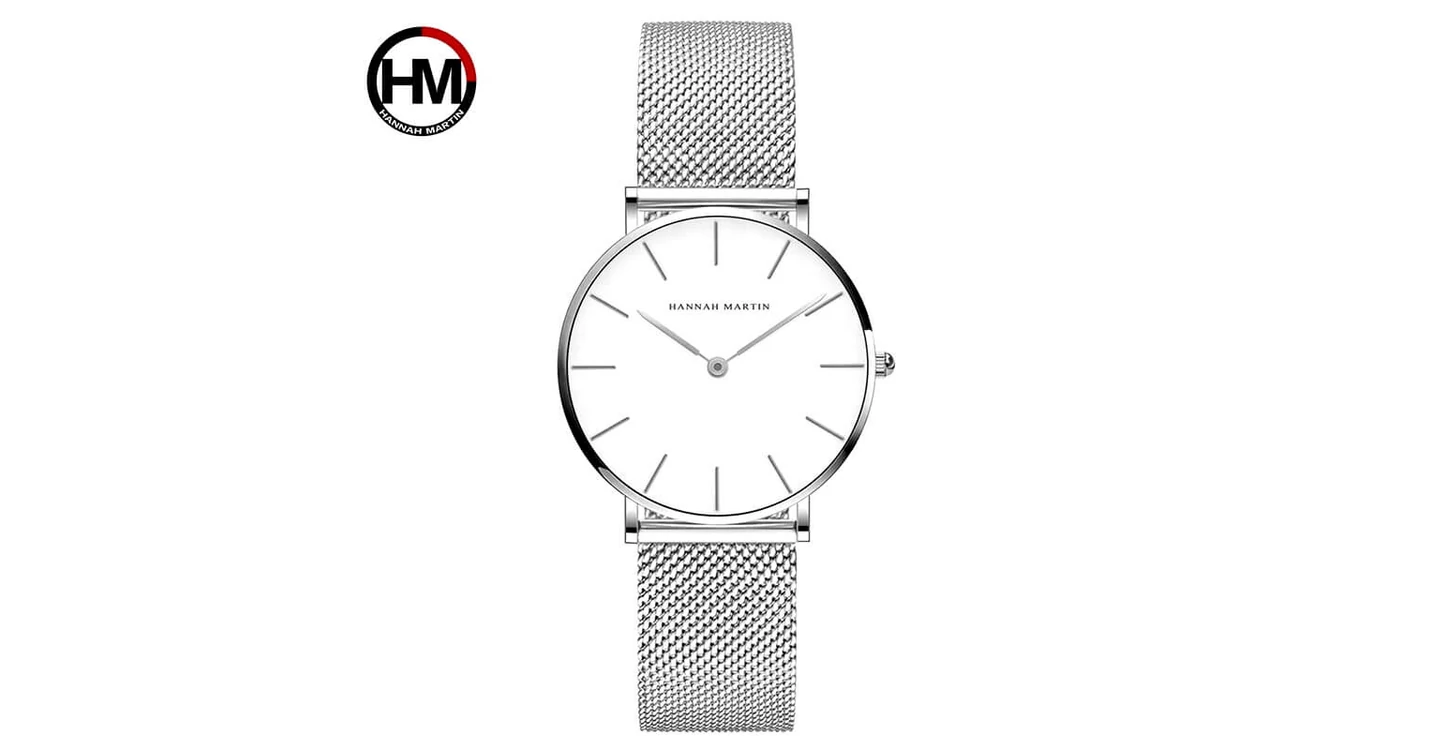 Hannah Martin Női Karóra - Ezüst - Fehér